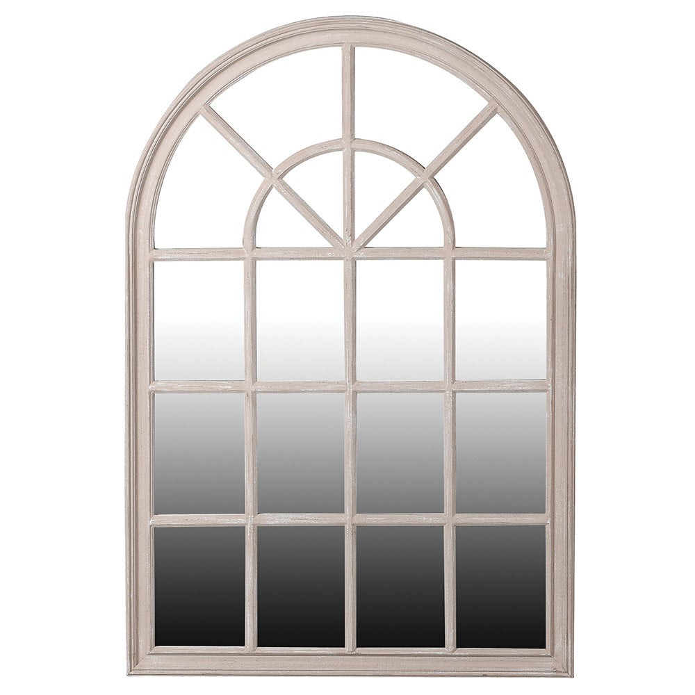 Taupe Arch Window Mirror – Zoohause